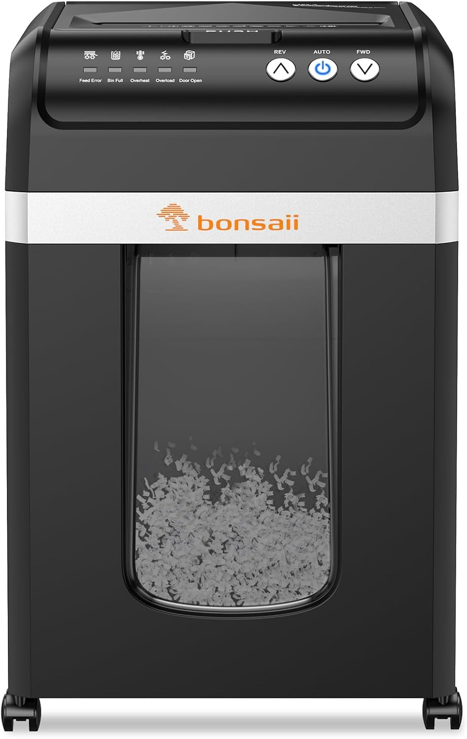 200-Sheet Auto-Feed Paper Shredders for Office Use, Heavy Duty 8.1-Gal ...