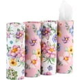 200 Sheets Car Tissues Holder with Facial Tissues 3-ply Travel Tissue ...
