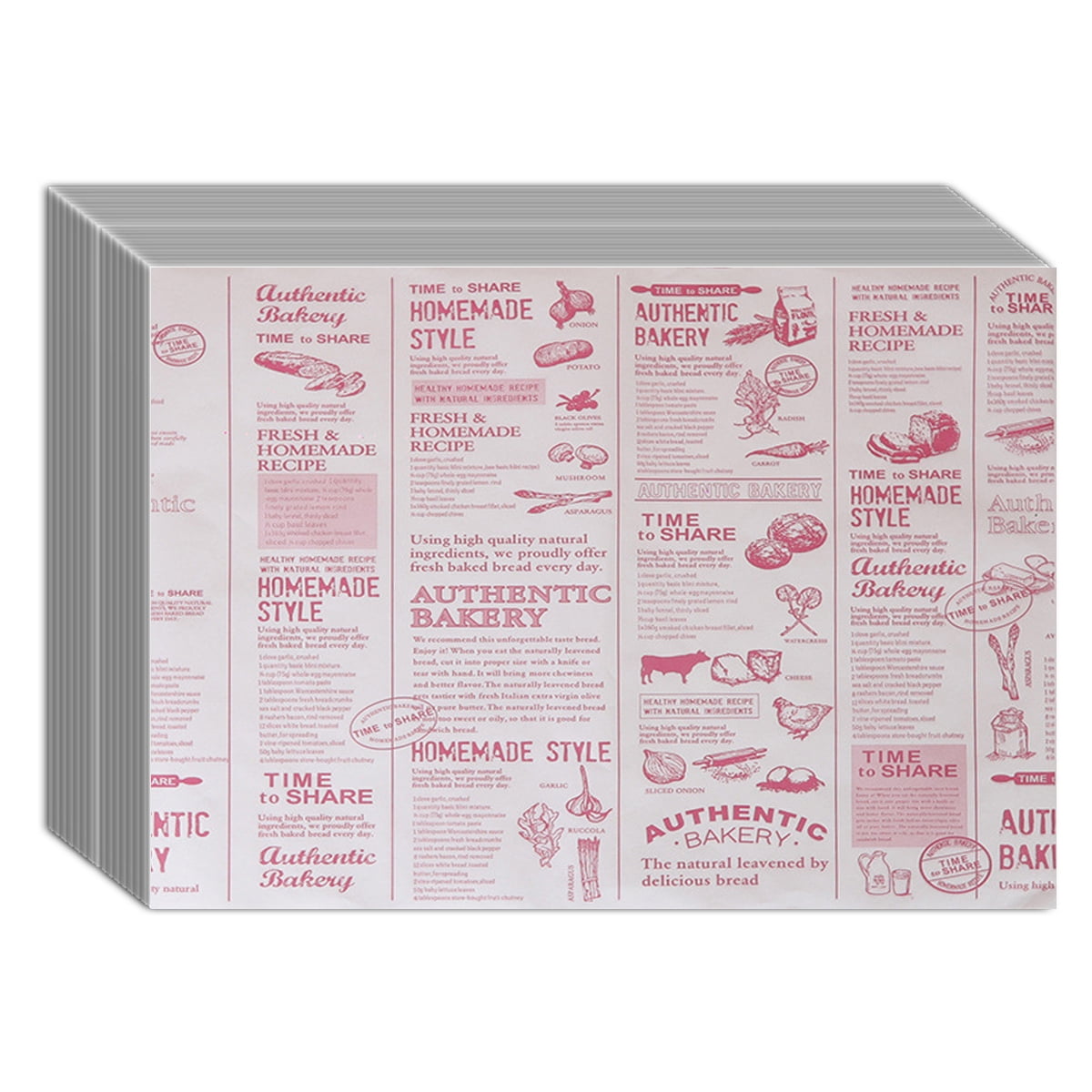 200 Sheets Checkered Dry Paper Sheets, Paper Liners for Plasic Food ...