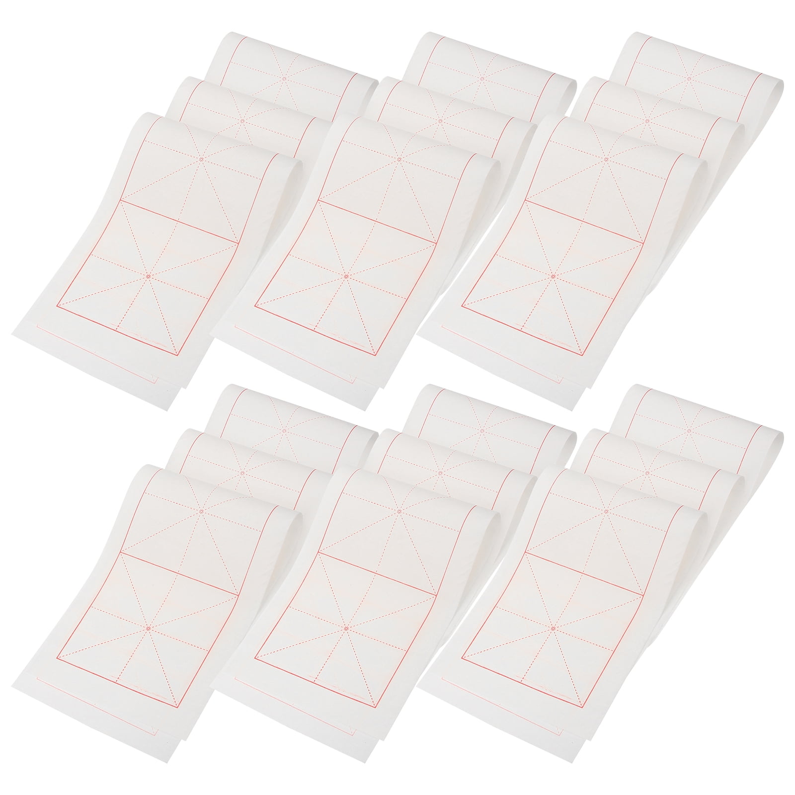 200 Sheets Grid Rice Paper Tracing Calligraphy For Practice Art