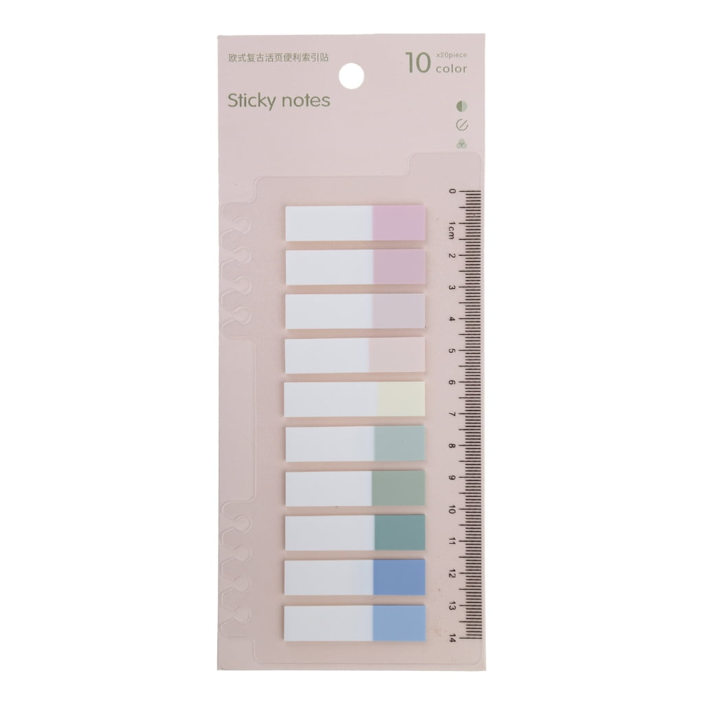 200 Sheets Index Label Stickers with 8-ring Scale Ruler Reading ...