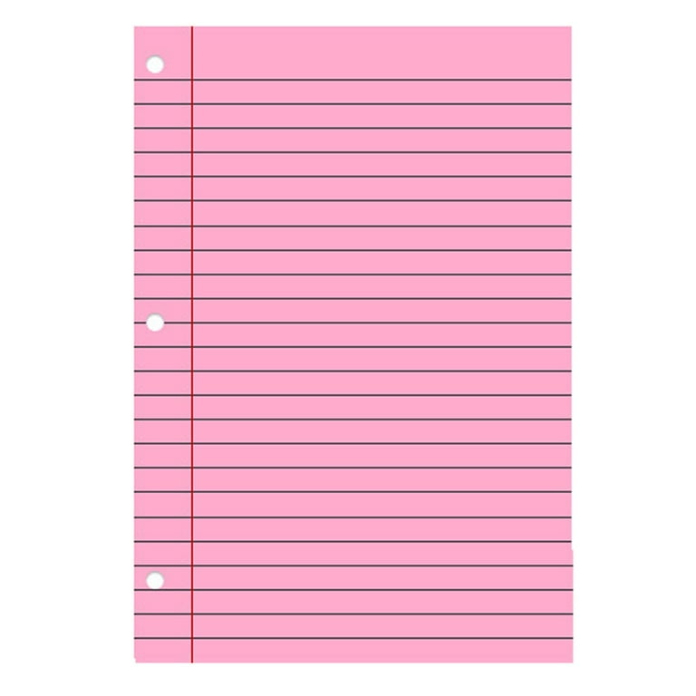 pink notepad paper