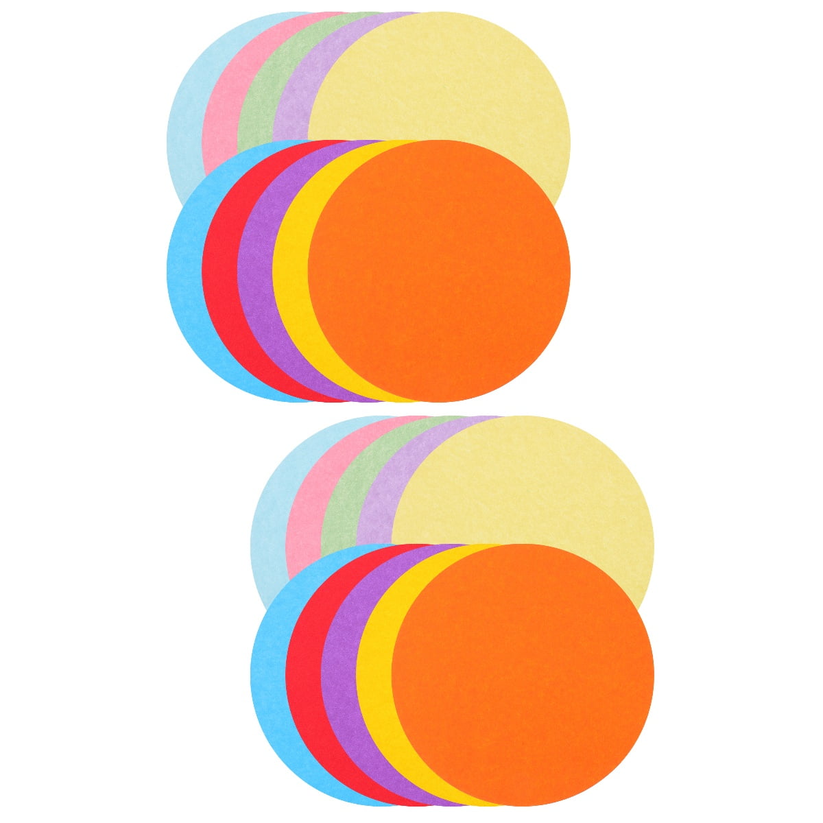 200 Sheets Round Colored Paper Handicraft Schhol Suplies Origami Bulk ...