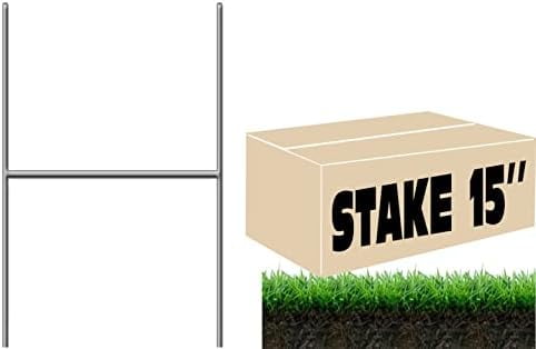 200 Signs Stake H Frame Wire 15'' Tall, Yard Signs Holder Stake 15''x10 ...