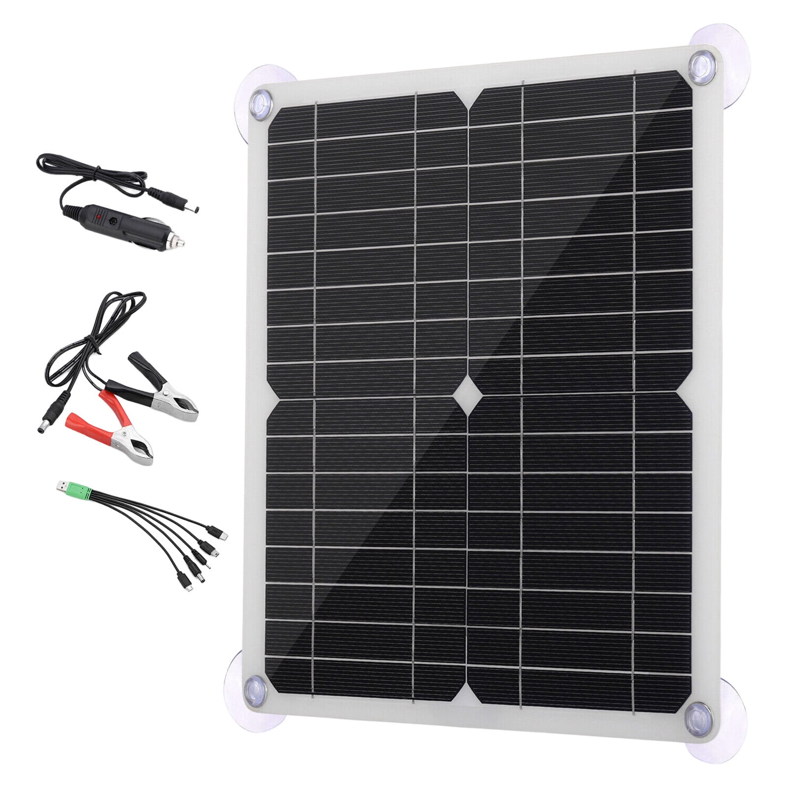 200 Solar Panel Kit Portable Solar Panel Set 100A 12V Battery Charger ...