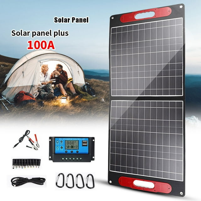 200 Watt Portable Solar Panel for Power Station,DFITO Foldable 200W ...