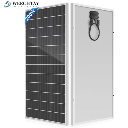 Newpowa 100 Watt Monocrystalline Solar Panel System Power - Walmart.com