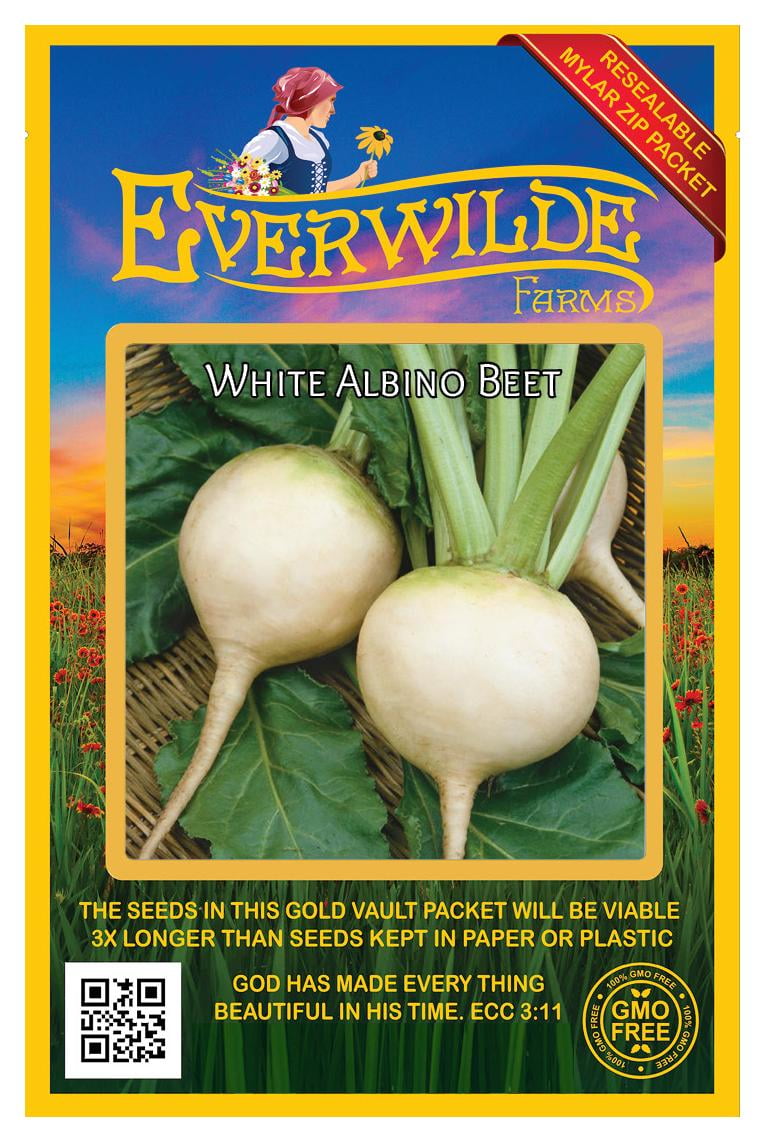- 200 White Albino Beet Seeds - Gold Vault Jumbo Bulk Seed Packet ...
