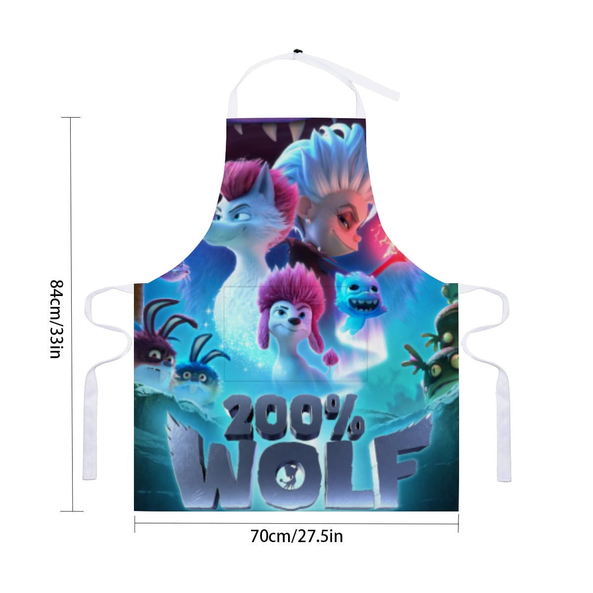 200% Wolf apron with pockets and waterproof features, adjustable for ...