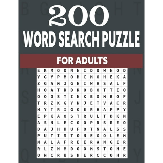 200 Word Search Puzzle for Adults (Paperback) - Walmart.com
