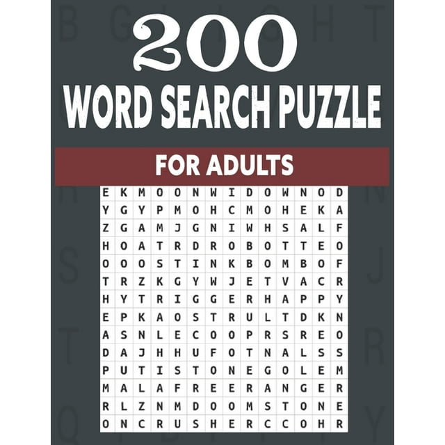 200 Word Search Puzzle for Adults (Paperback) - Walmart.com