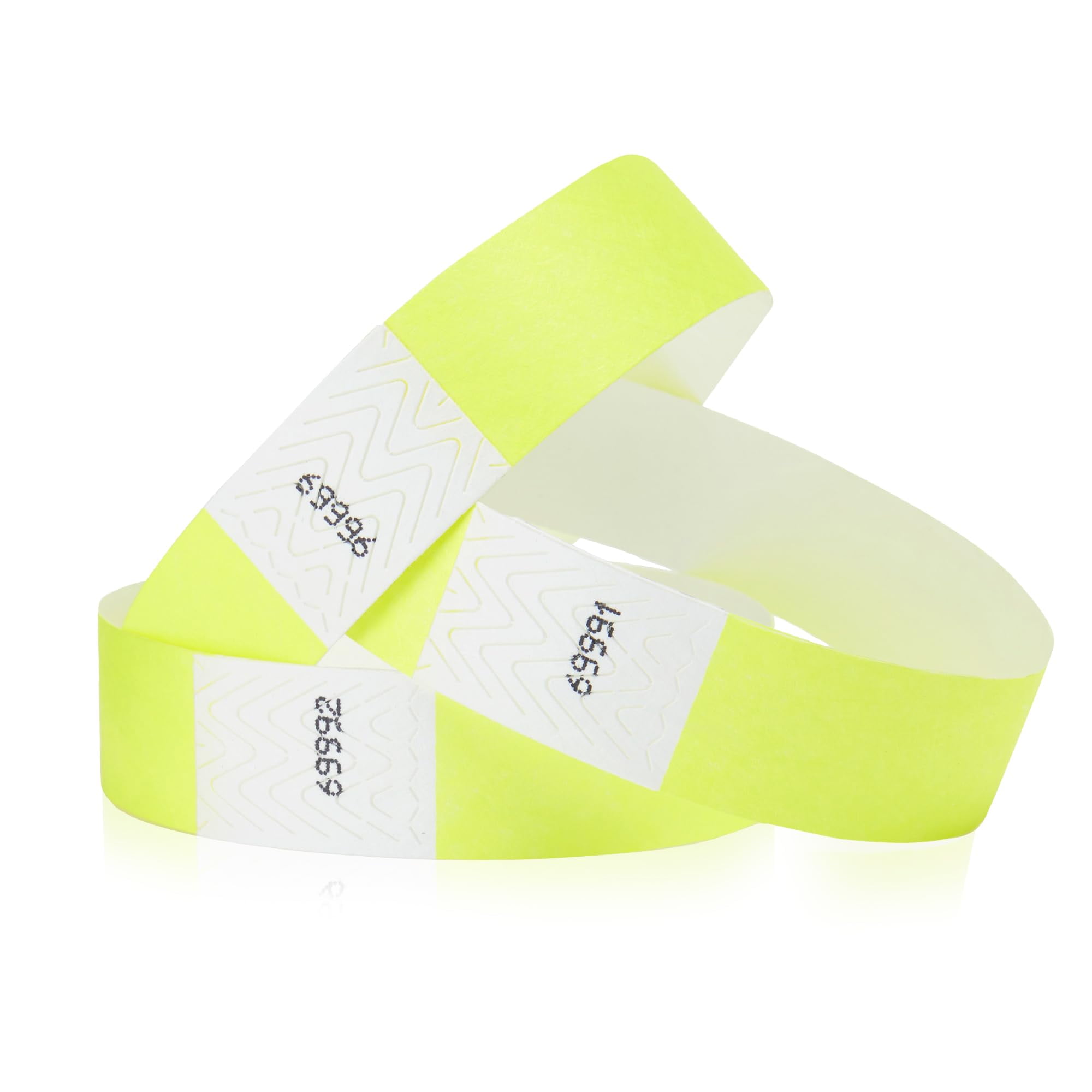 200 WristCo Neon Yellow Tyvek Wristbands for Events Tamper-Proof Design ...