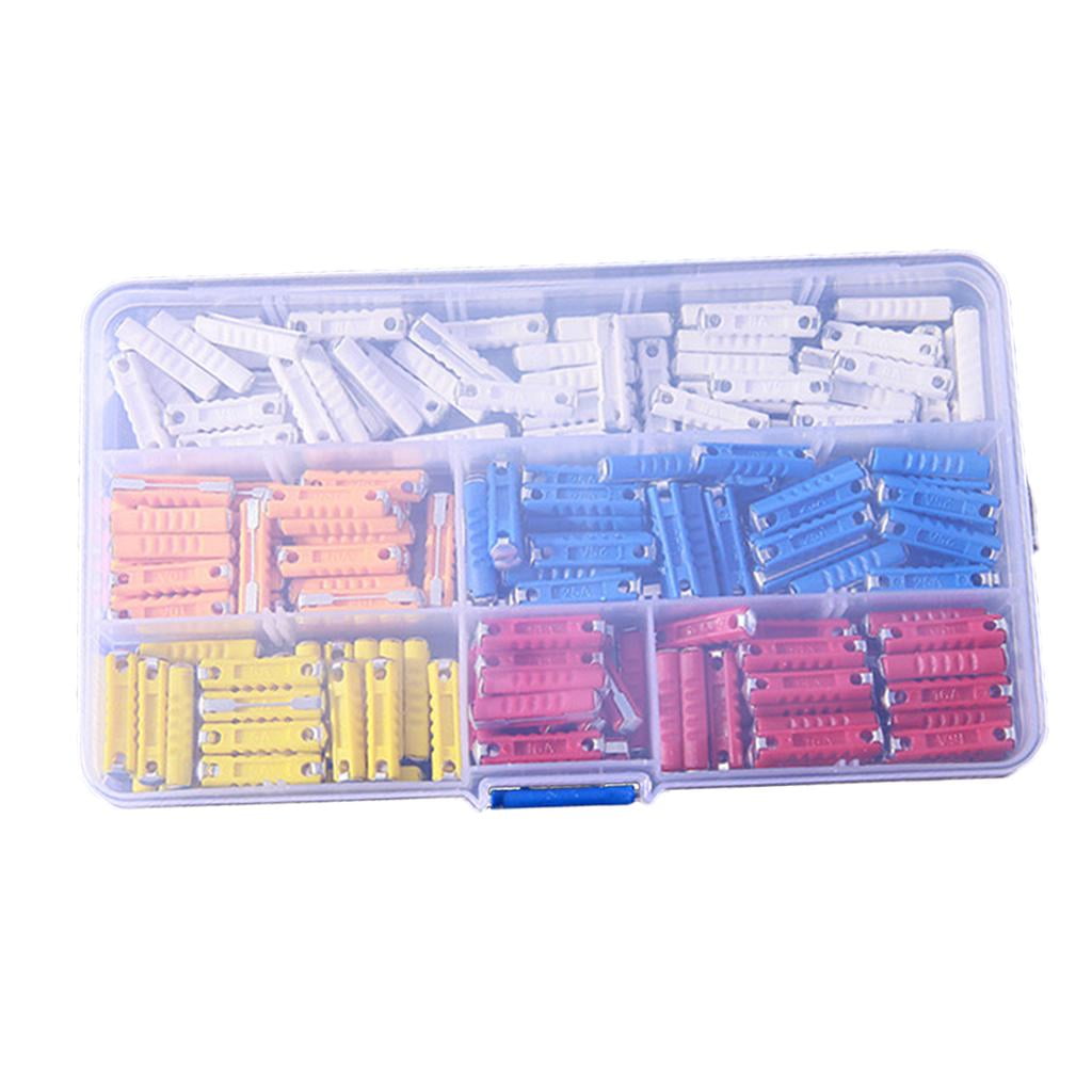 200 X Assorted Automotive Mini Fuses Set 5A 8A 10A 16A 25A Fuses Car ...