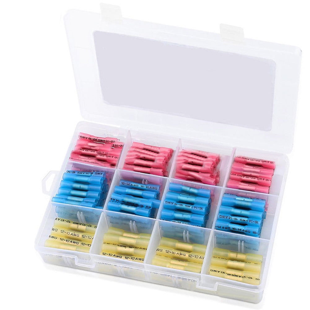 200 X Solder Seal Wire Connectors + Storage Box, Waterproof Solder Seal ...