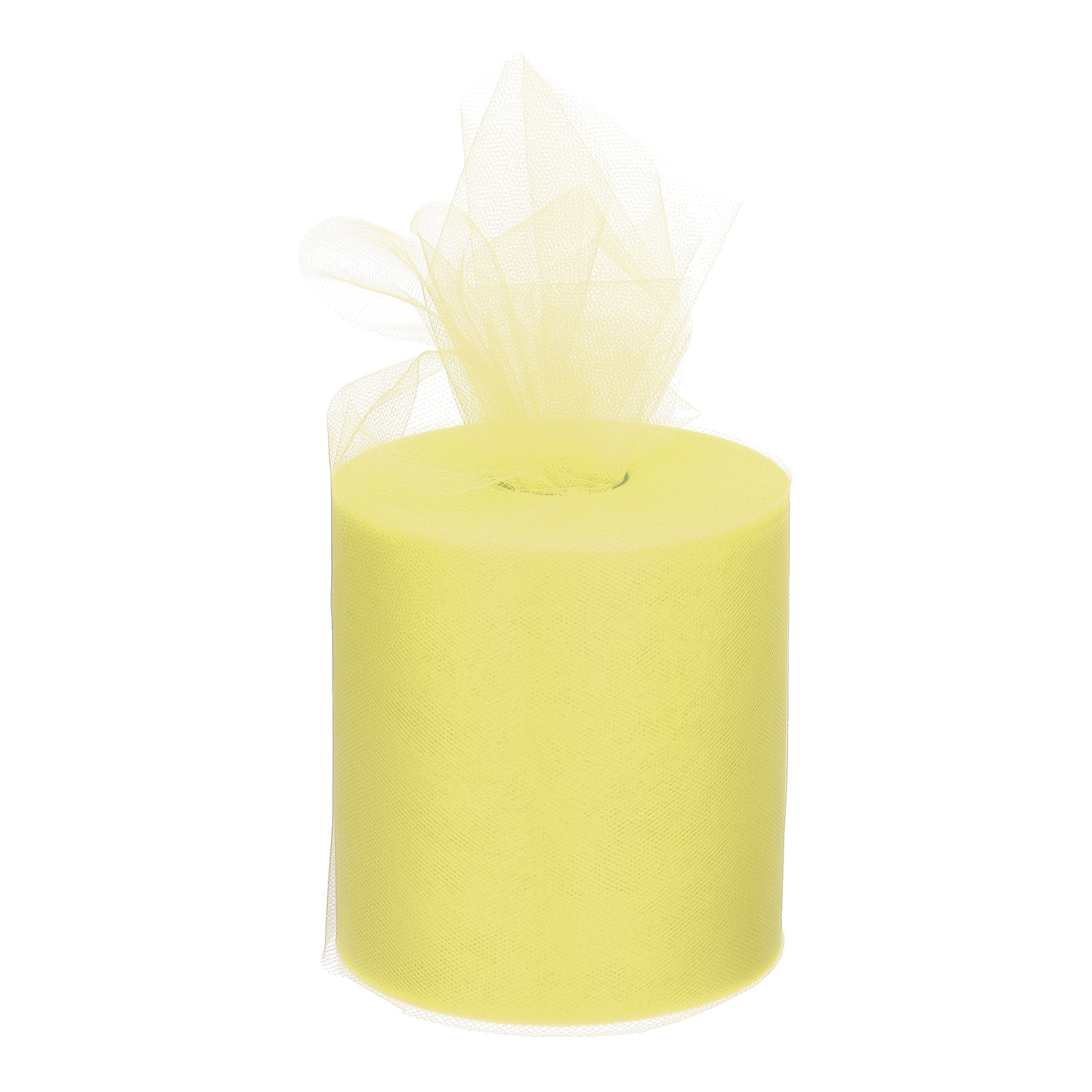 200 Yards Tulle Ribbon Rolls Netting Fabric Spools 6" Light Yellow for ...