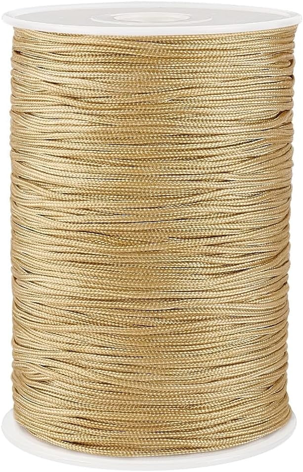 200 Yards Wheat Nylon Cord, 1.5mm China Knot Rope Wind Chime Rope ...