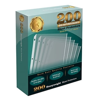 Gold Seal 100 Clear Heavyweight Poly Sheet Protectors, 8.5" x 11 ...