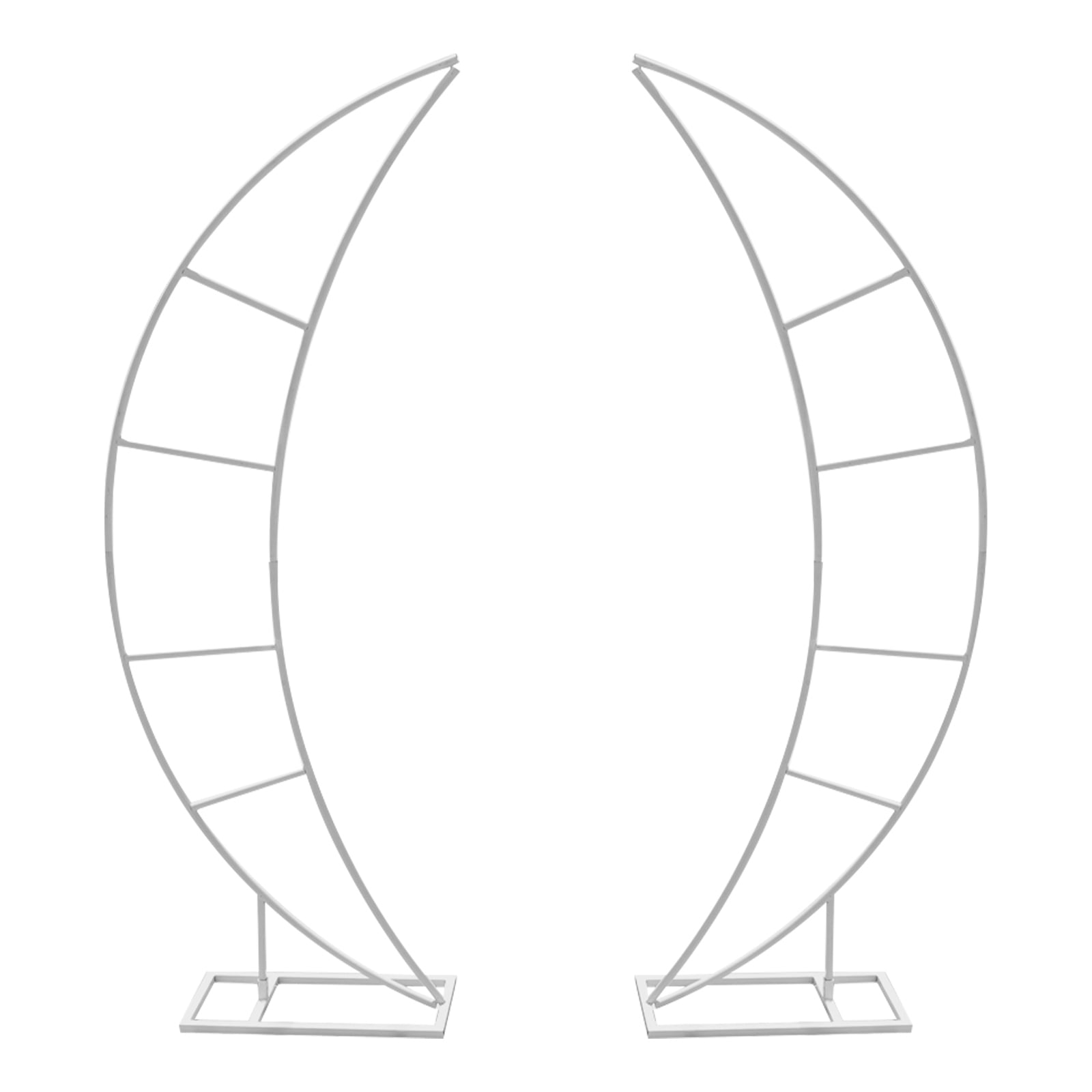 200 cm/78.74 in Height Crescent Moon Stand, 2 PCs Arch Wedding Stands ...