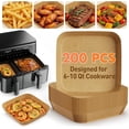 200 count 8 Inch Air Fryer Liners Disposable, Airfryer Paper Liners for ...