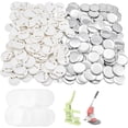 200 count Button Pin Set, 2.25 in. Custom Pin Buttons with Metal Shells ...