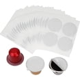 200 count Foil Seals for Pods,Refillable Espresso Capsules Stainless ...