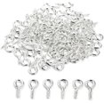 200 count Small Screw Eye Pins, 5x10mm Eye Pin Hooks, Eyelets Screw ...