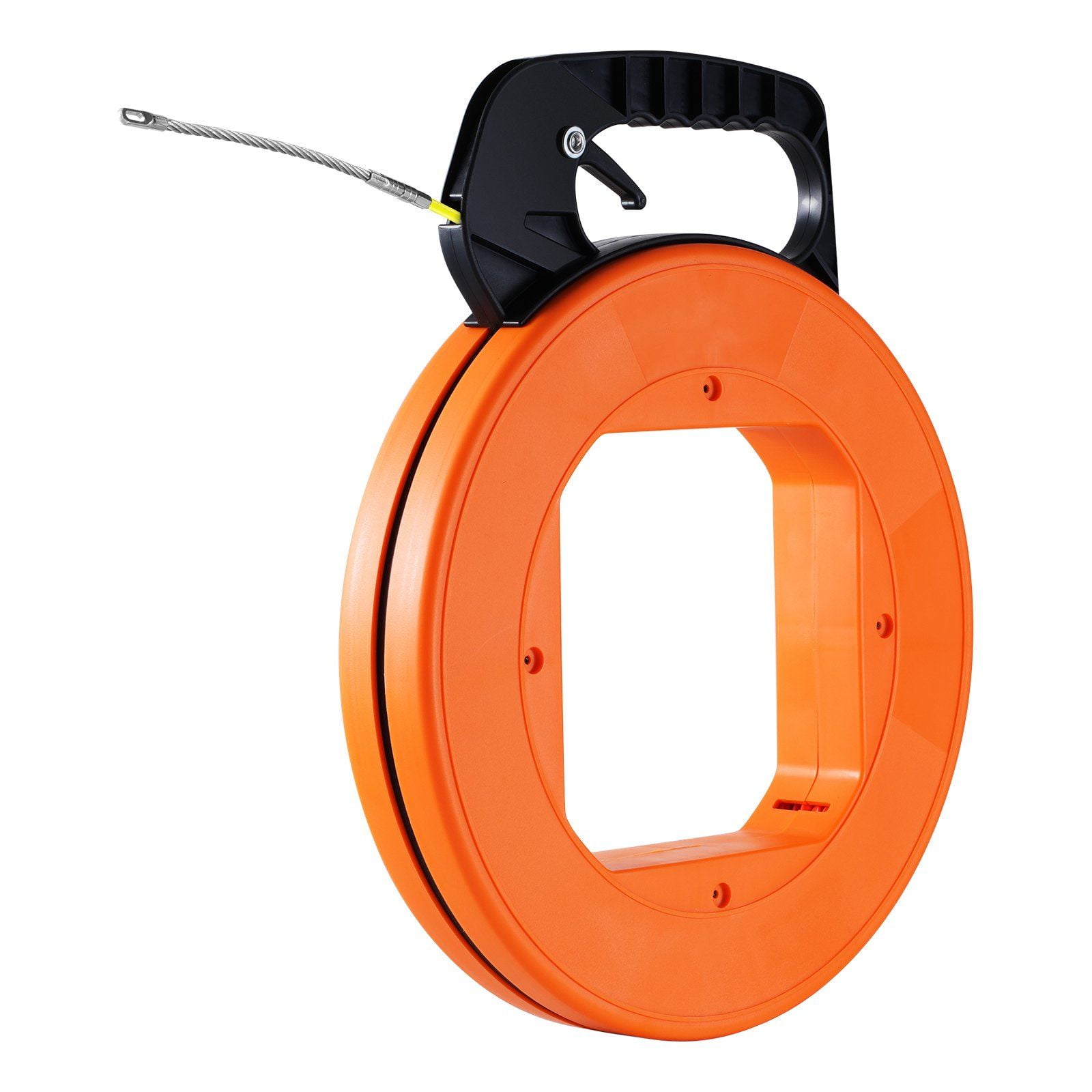 200 ft Fiberglass Fish Tape with Ergonomic Handle, Non-Conductive Wire ...