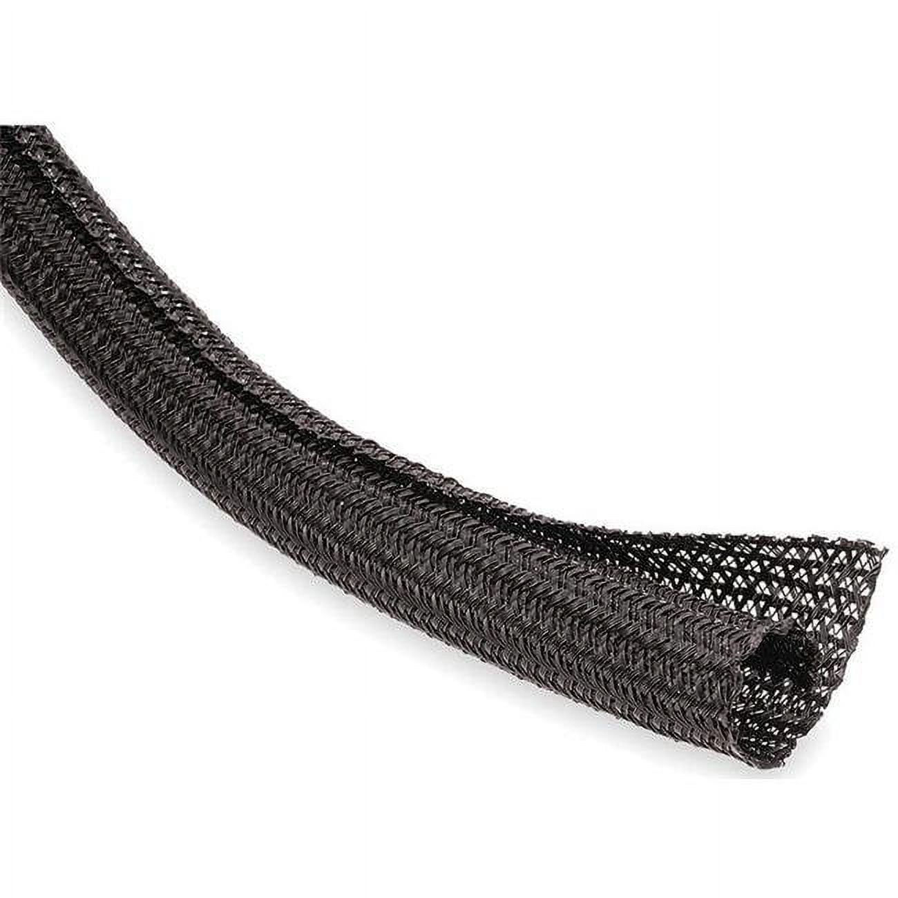 200 ft. Flexo F6 Split Loom Black Braided Cable Sleeve - Walmart.com