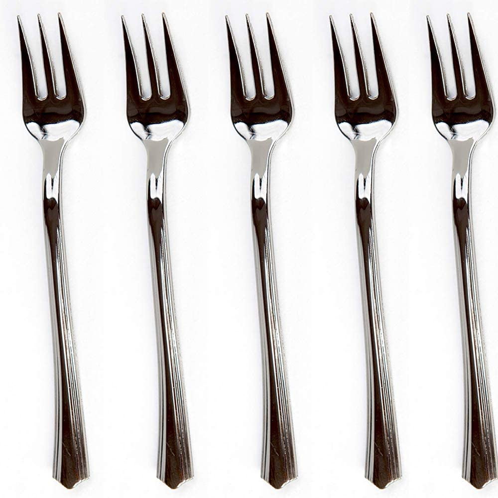 200 mini plastic tasting forks for appetizer - 4.2” inches reflection ...