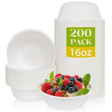 Chinet Classic Disposable Paper Bowl, 12oz, White, 125 pack ...