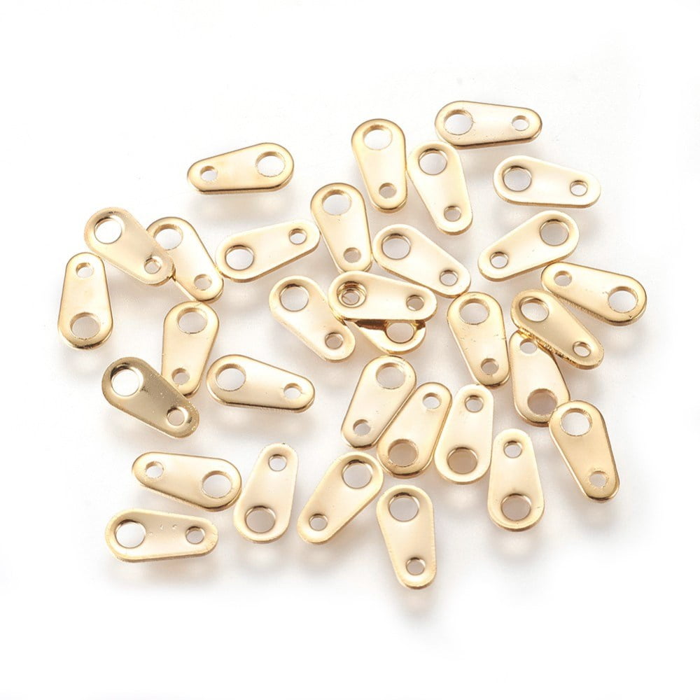 200 pc 304 Stainless Steel Chain Tabs Chain Extender Connectors ...