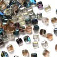 200 pc Electorplated Glass Beads for Beading Jewelry Making Rainbow ...