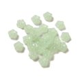 200 pc Handmade Lampwork Beads Flower Dark Sea Green 8x8.5x4.5mm Hole ...