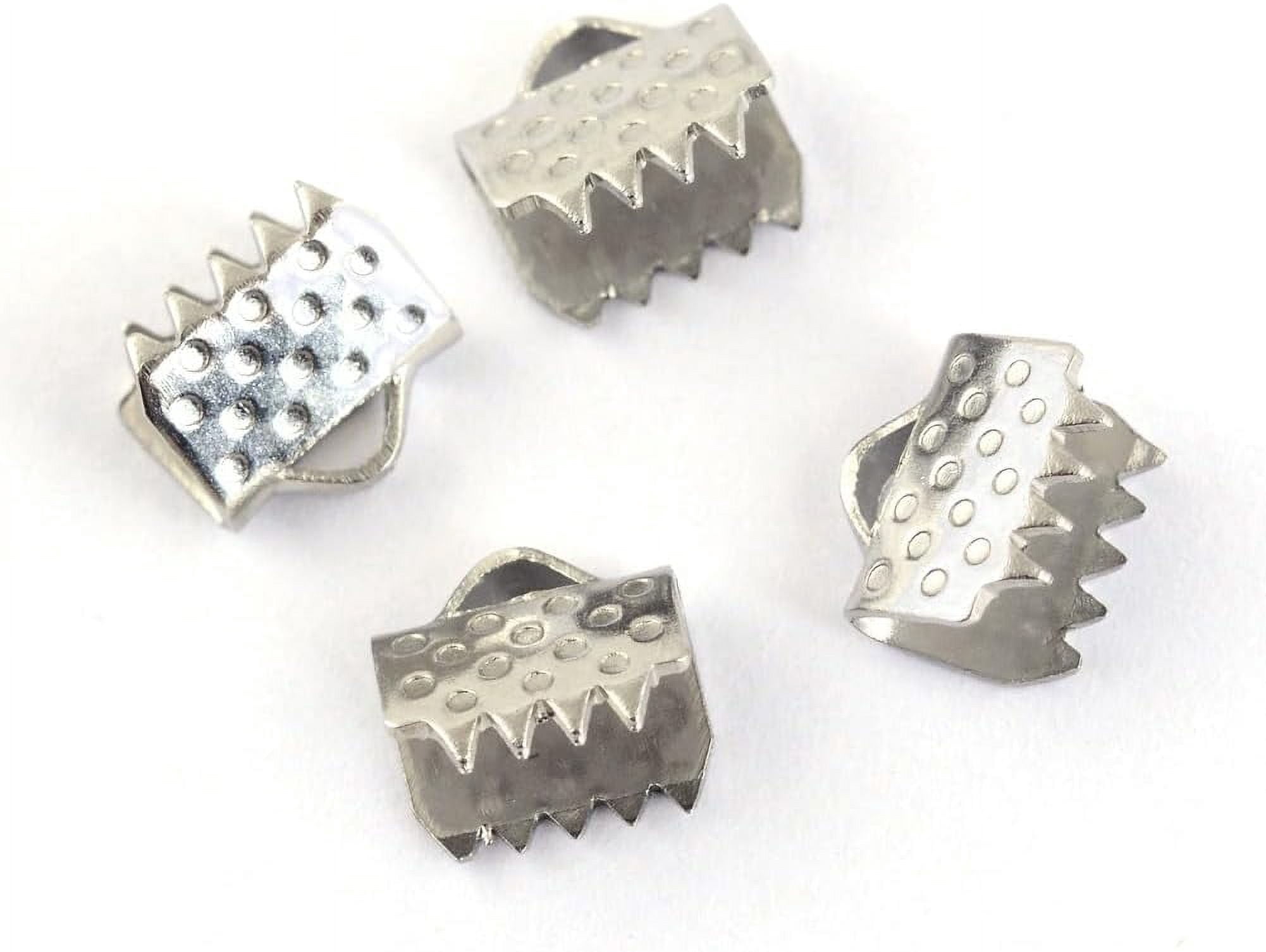 200 pc Non-Tarnish 304 Stainless Steel Ribbon Crimp Ends Stainless ...
