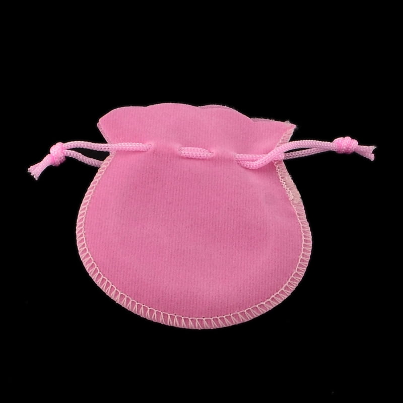 200 pc Velvet Bags Calabash Shape Drawstring Jewelry Pouches Hot Pink ...