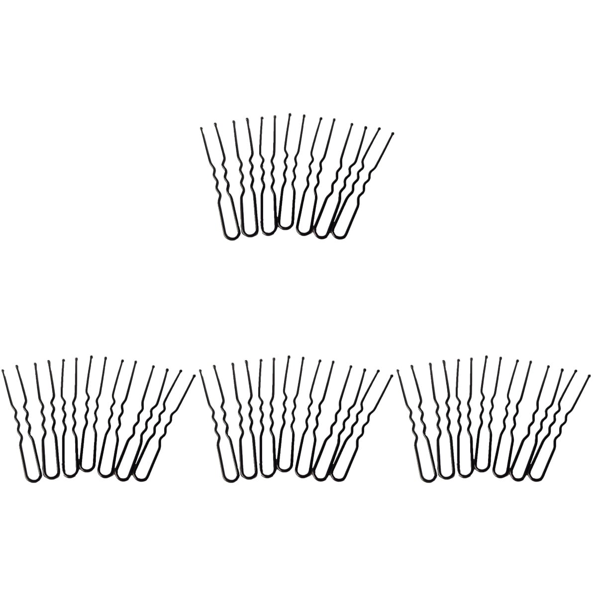 200 pcs Bobby Hair U Shaped Hair Black Metal Hair Clips for Buns, Updo ...