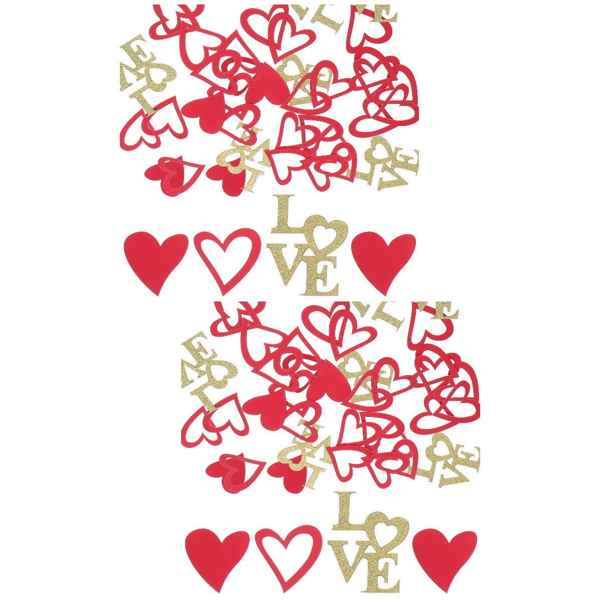 200 pcs Confetti Romantic Valentine's Day Paper Confetti Wedding ...