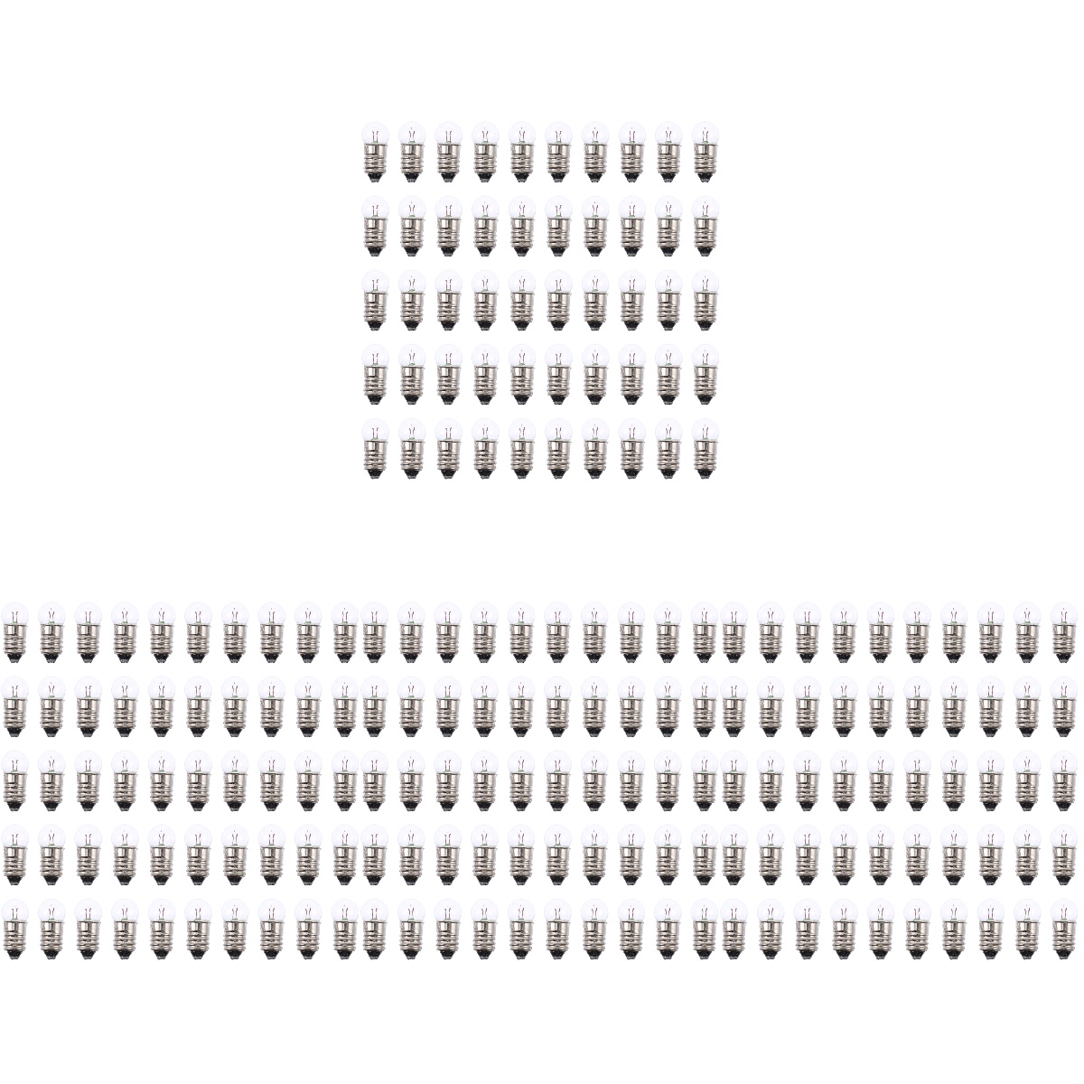 200 pcs Mini 3.8V E10 Miniature Screw Base Light Bulbs Physical ...