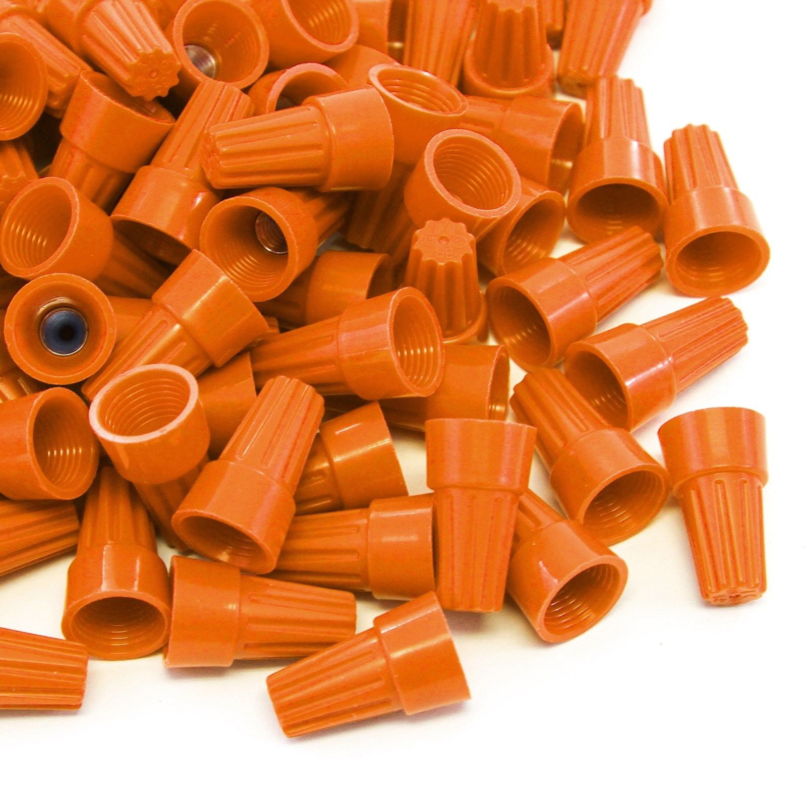 200 pcs Orange Screw on Wire Connectors Twist-On Easy Screw Pack ...