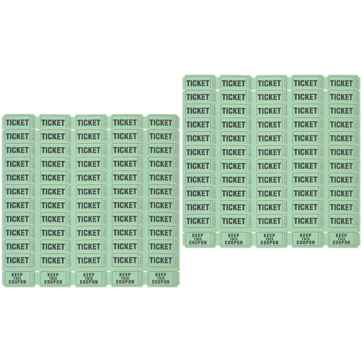 200 pcs Paper Raffle Tickets Events Tickets Labels Universal Tickets ...