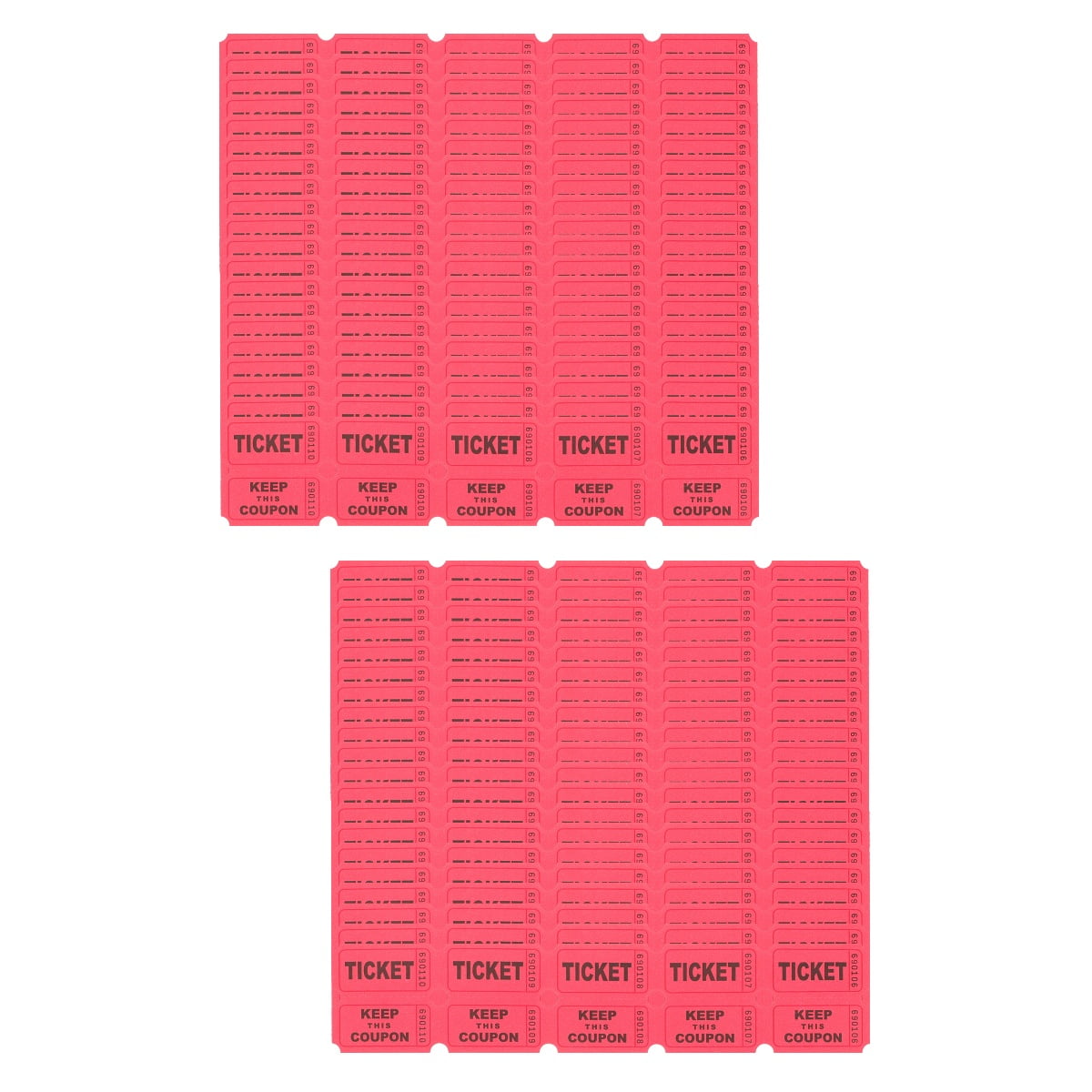 200 pcs Paper Raffle Tickets Events Tickets Labels Universal Tickets ...