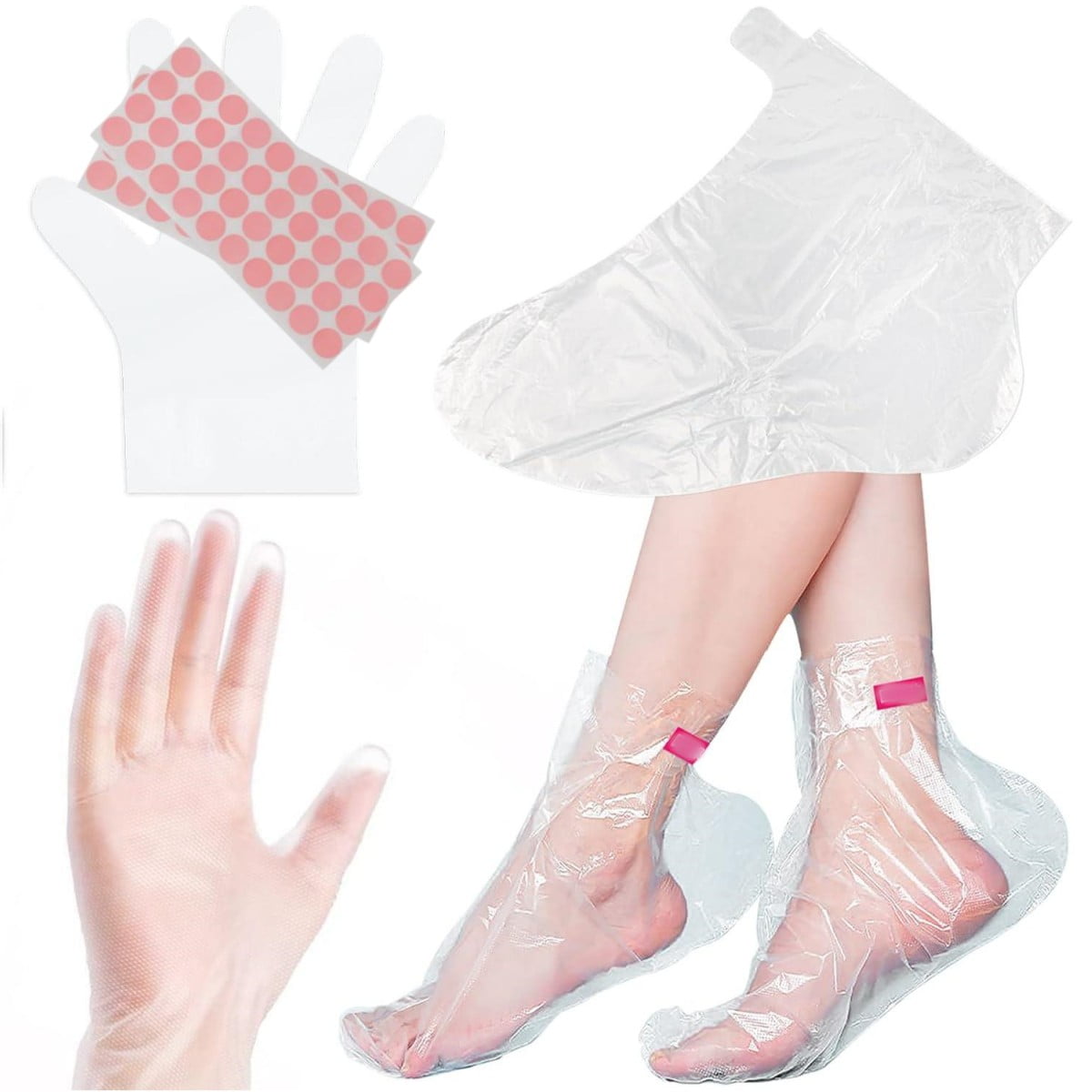 200 pcs Paraffin Wax Bags for Hands and Feet, Plastic Paraffin Wax ...