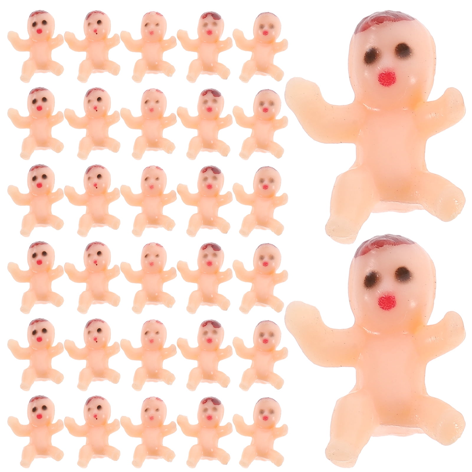 200 pcs Plastic Baby Doll Decors Mini Birthday Party Favors Gifts for ...