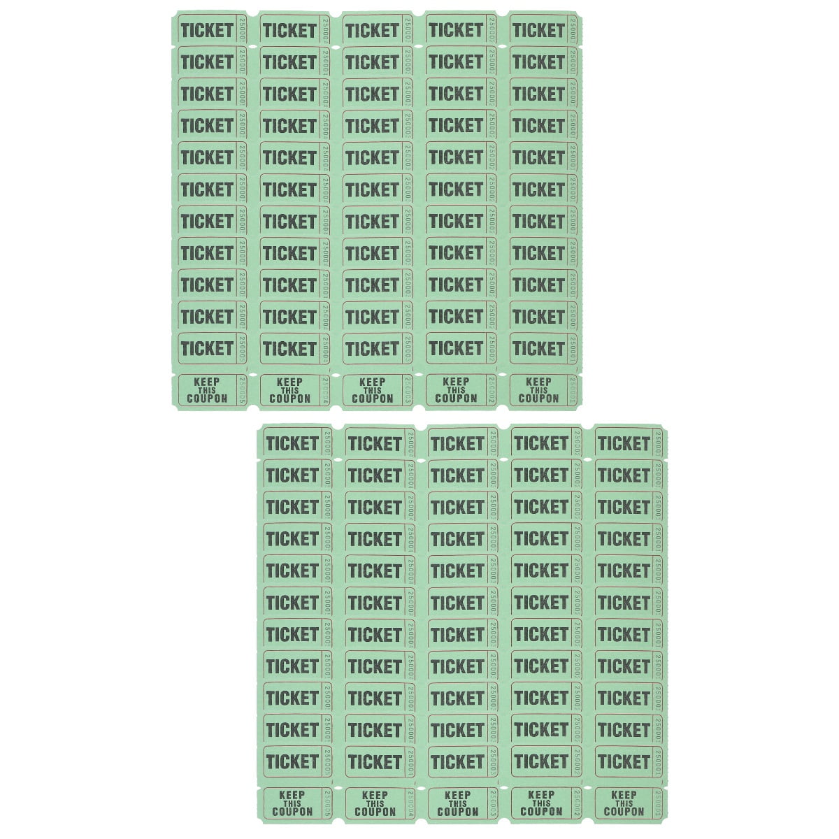 200 pcs Raffle Tickets Party Game Raffle Tickets Festival Universal ...