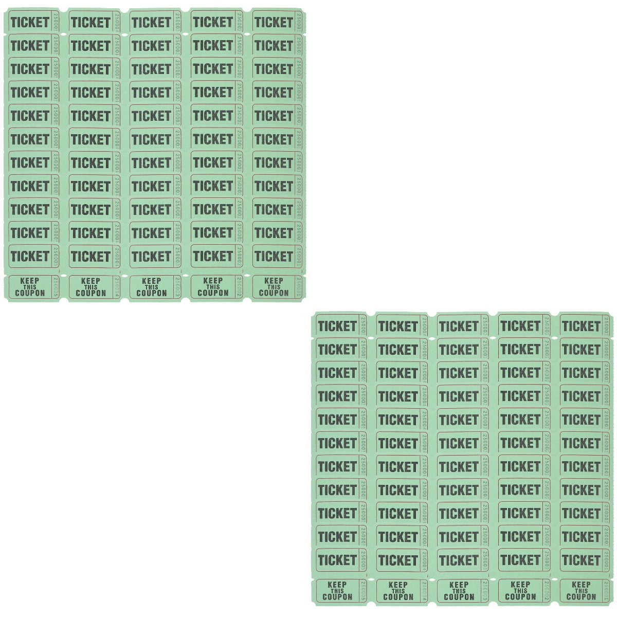 200 pcs Raffle Tickets Party Game Raffle Tickets Festival Universal ...