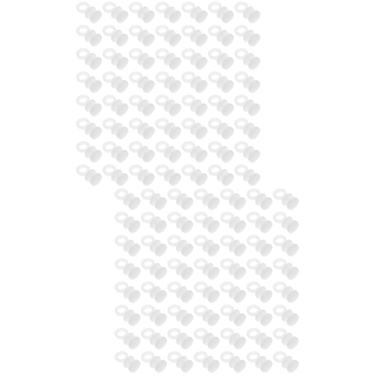 200 pcs Silent Curtain Wheels Plastic Curtain Track Rollers Curtain ...