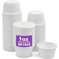 200 pcs Small Paper Ketchup Cups 1 oz Disposable Leak-Proof Condiment ...