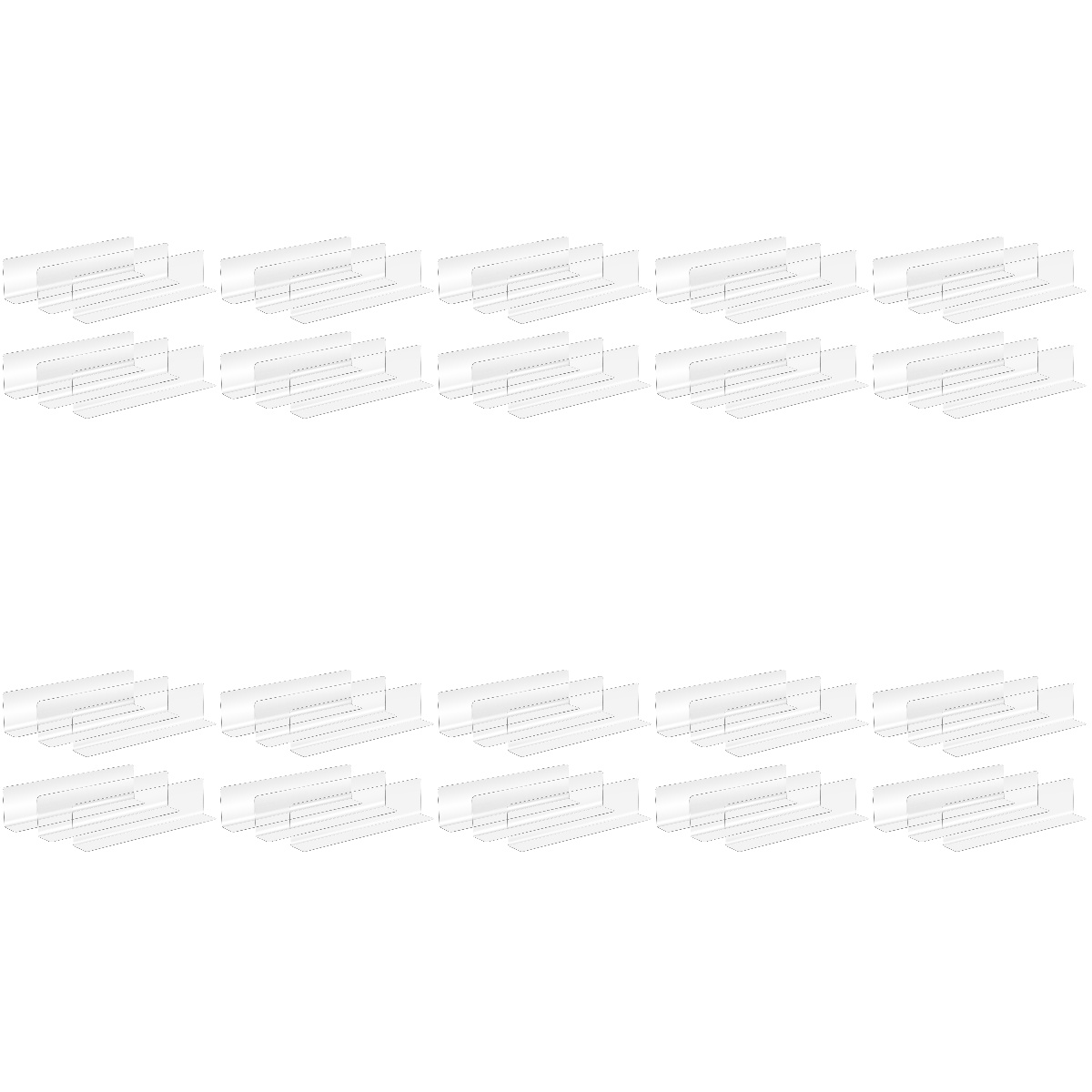 200 pcs Supermarket Shelf Dividers Cabinets Shelf Dividers Plastic ...
