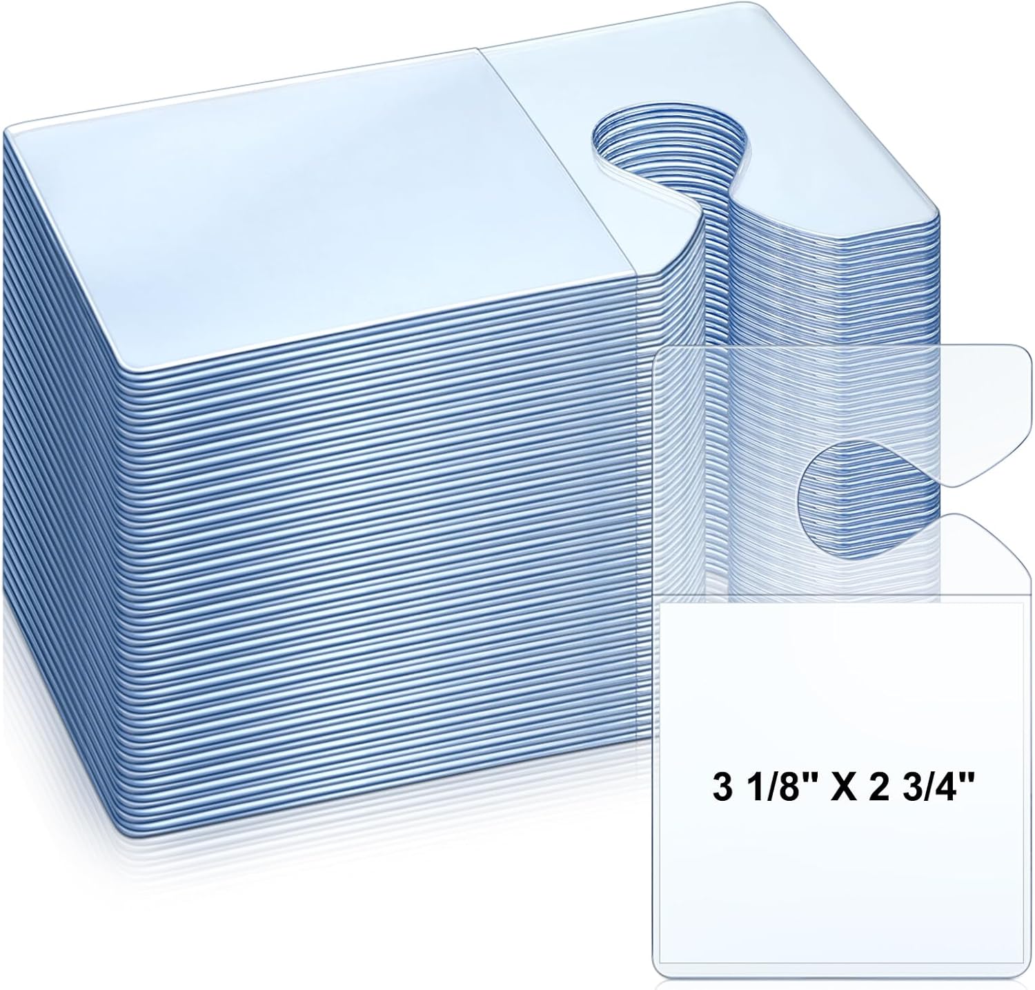 **200 pcs clear parking permit holder parking pass holder rearview mirror hanger parking permit ...