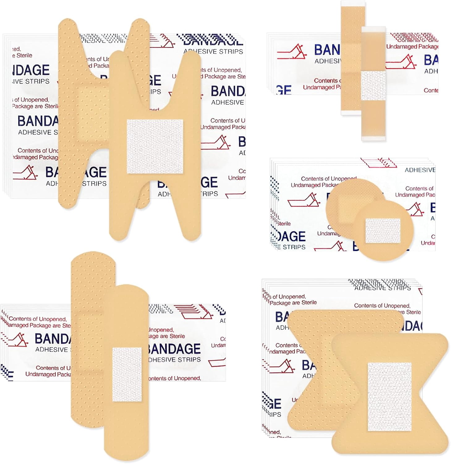 200 pieces small waterproof bandages small dot adhesive bandages soft ...